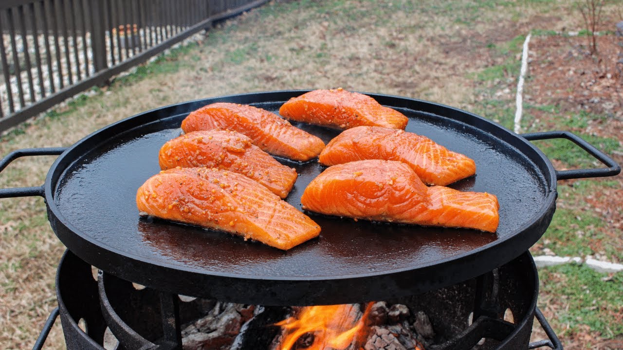 Garlic Soy Marinated Salmon Recipe | Over The Fire Cooking #shorts ...