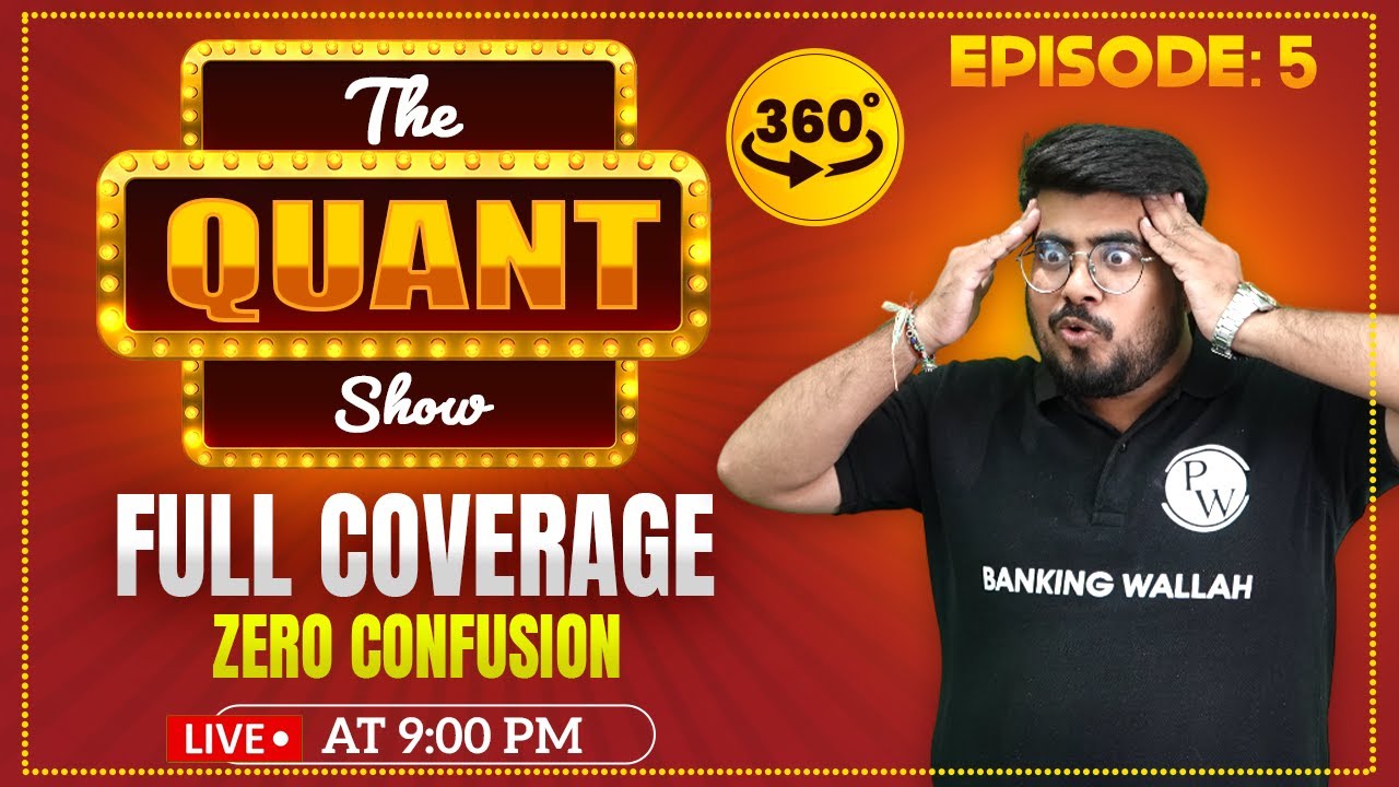 The Quant Show | Percentage for Banking Exam | Percentage Basic Concepts | EP 05 | by Mayank Sir ...
