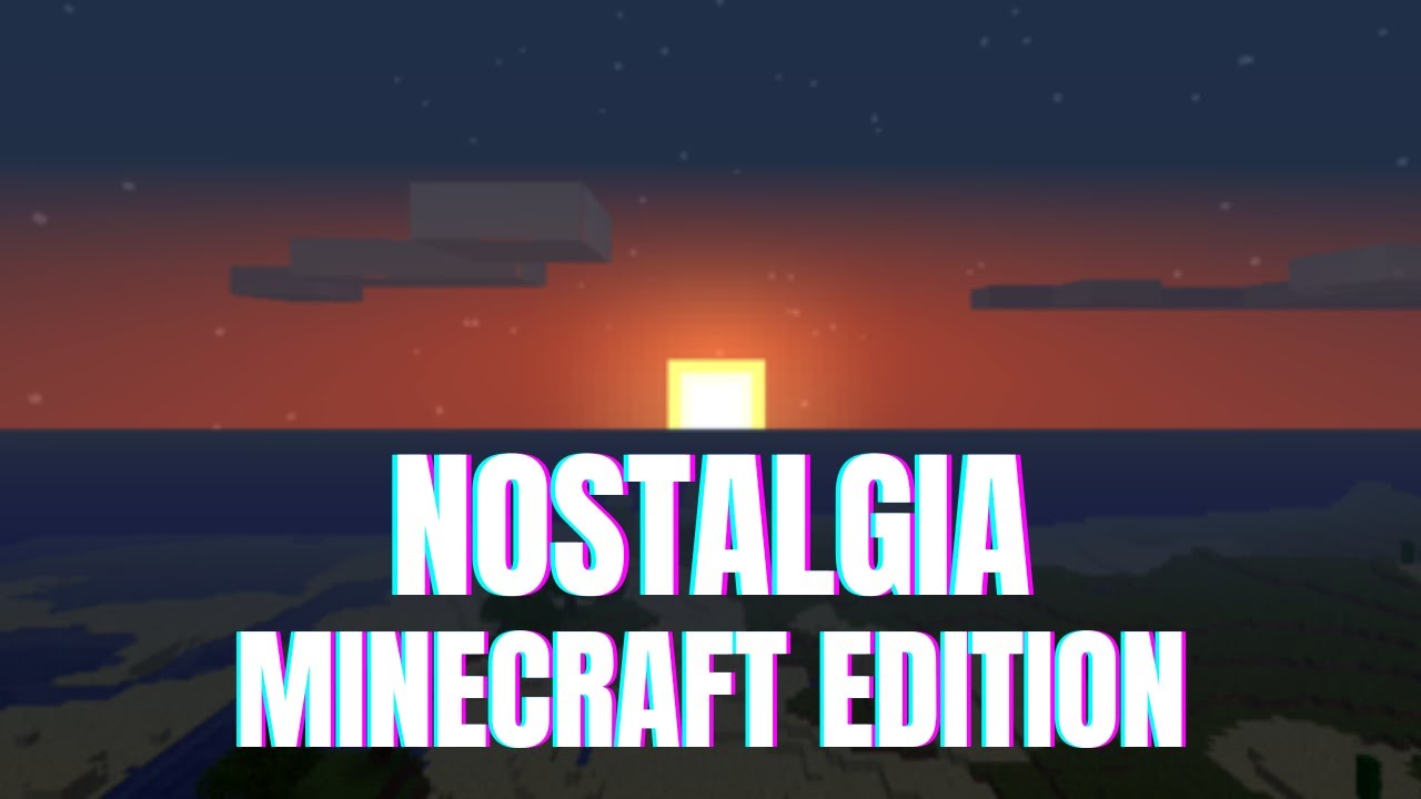 1 Minute of Pure Minecraft Nostalgia - YouTube