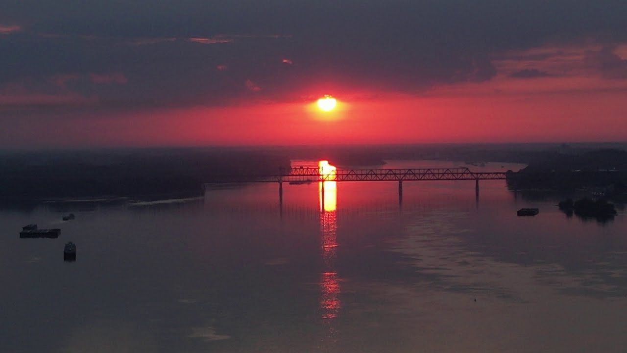 Джулай морнинг от Дунав Мост Русе-Гюргево | July morning Danube bridge ...