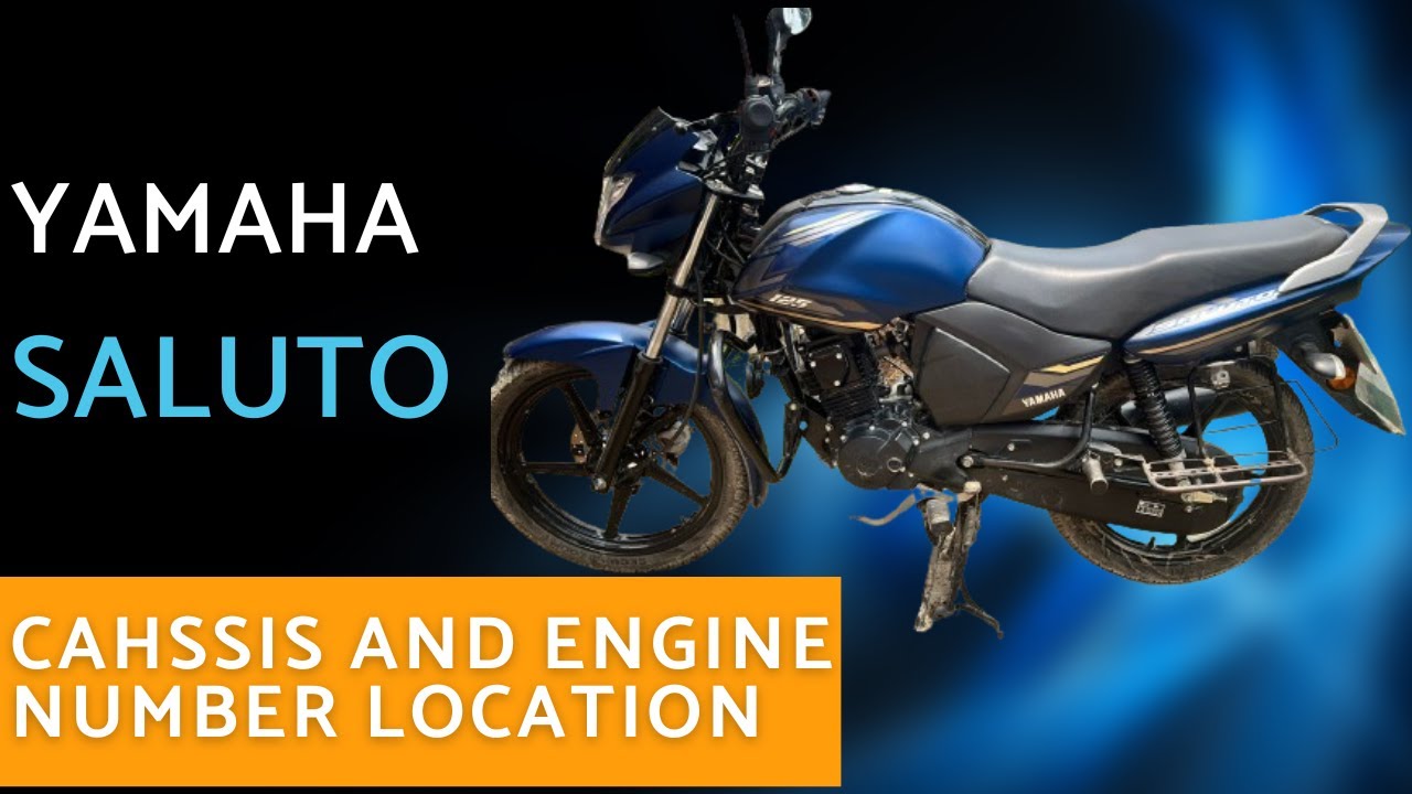 YAMAHA SALUTO CHASSIS AND ENGINE NUMBER LOCATION - YouTube