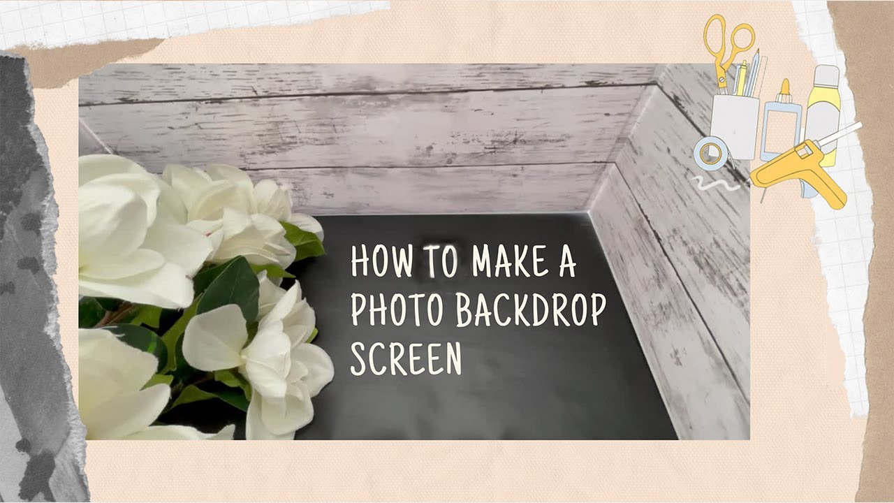 How to make a Photo Backdrop Screen - YouTube