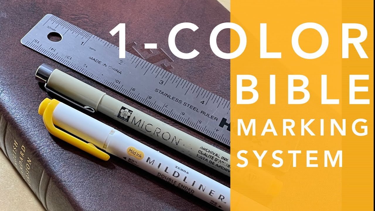 1 Color Bible Marking System - YouTube
