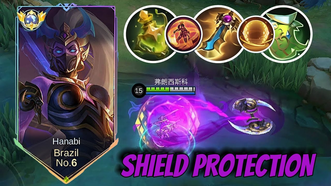 HANABI STRONG GAMEPLAY, PERFECT BUILD WITH SHIELD PROTECTION 🛡️AND ...