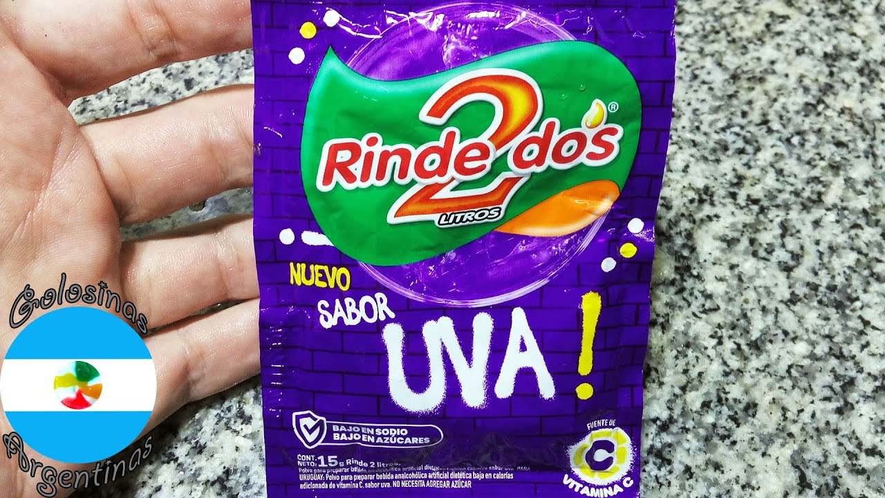 Rinde Dos Uva Jugo Bebida Instantánea en Polvo Sabor Uva - Rinde 2 ...