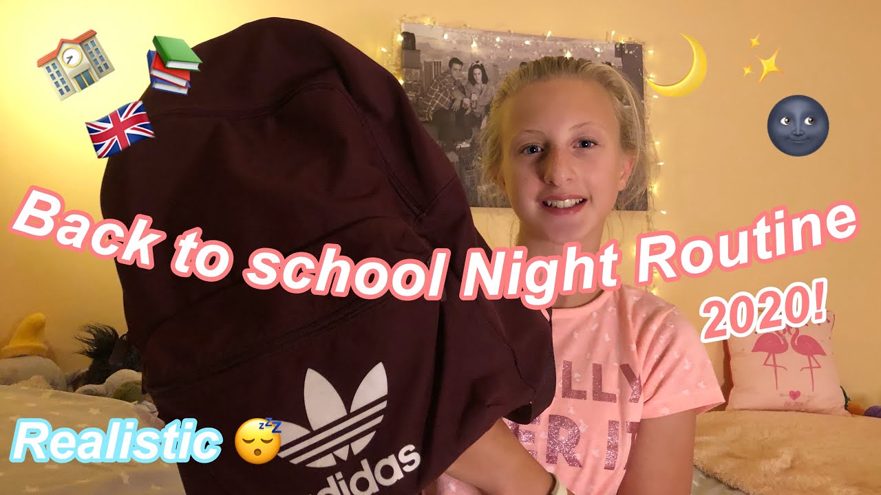 BACK TO SCHOOL NIGHT ROUTINE! 2020 - YouTube