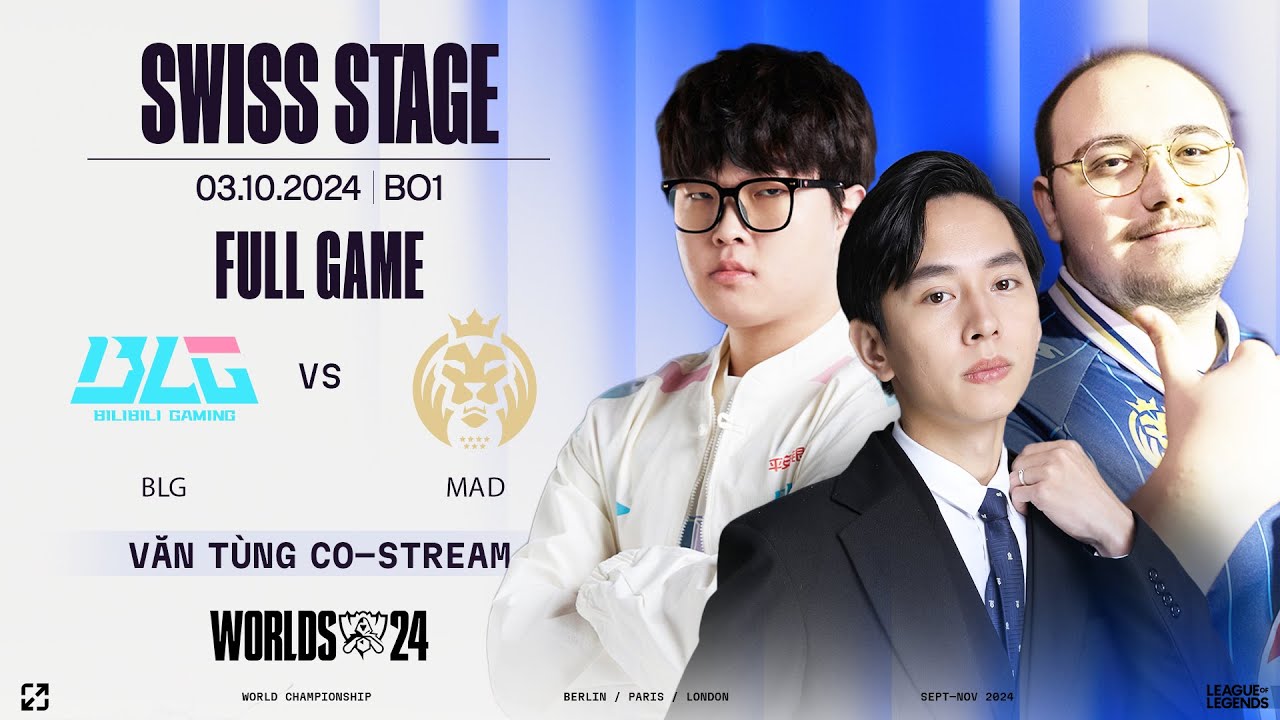 CKTG 2024: BLG vs MDK FULL GAME | VÒNG SWISS STAGE | VĂN TÙNG CO-STREAM ...