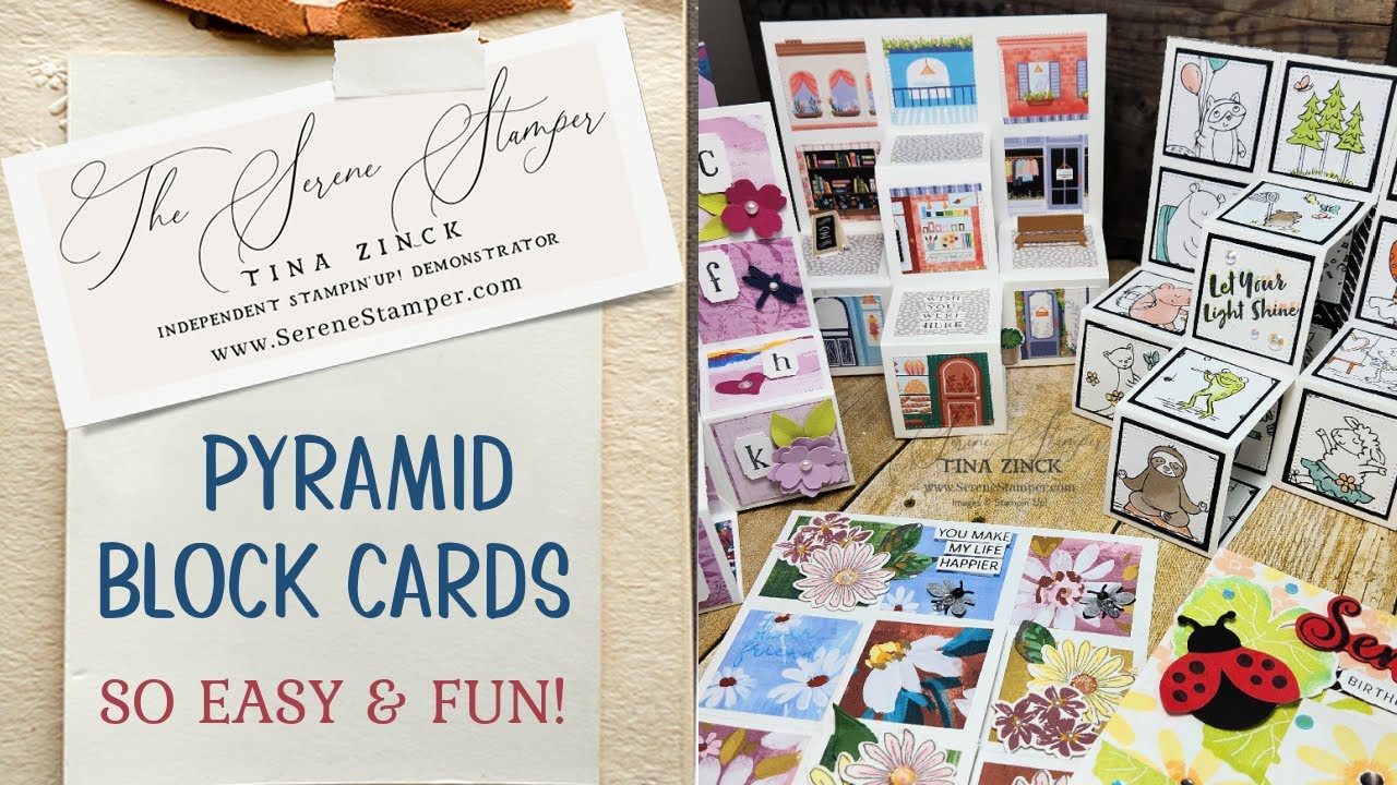 Pyramid Block Cards | EASY & SO MUCH FUN! - YouTube