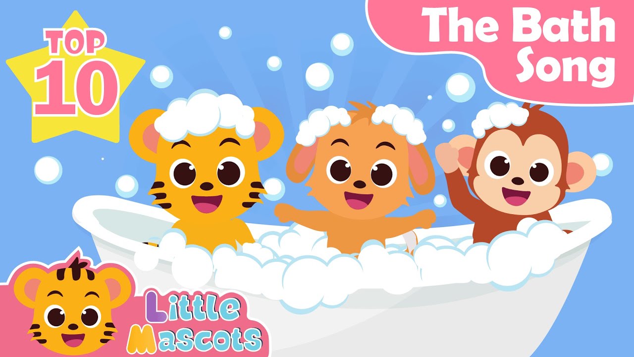 The Bath Song+Five little monkey+more Little Mascots Nursery Rhymes ...