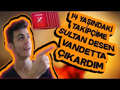 14 YAŞINDAKİ TAKİPÇİME VENDETTA VE SULTAN DESEN ÇIKARDIM !! ZULA