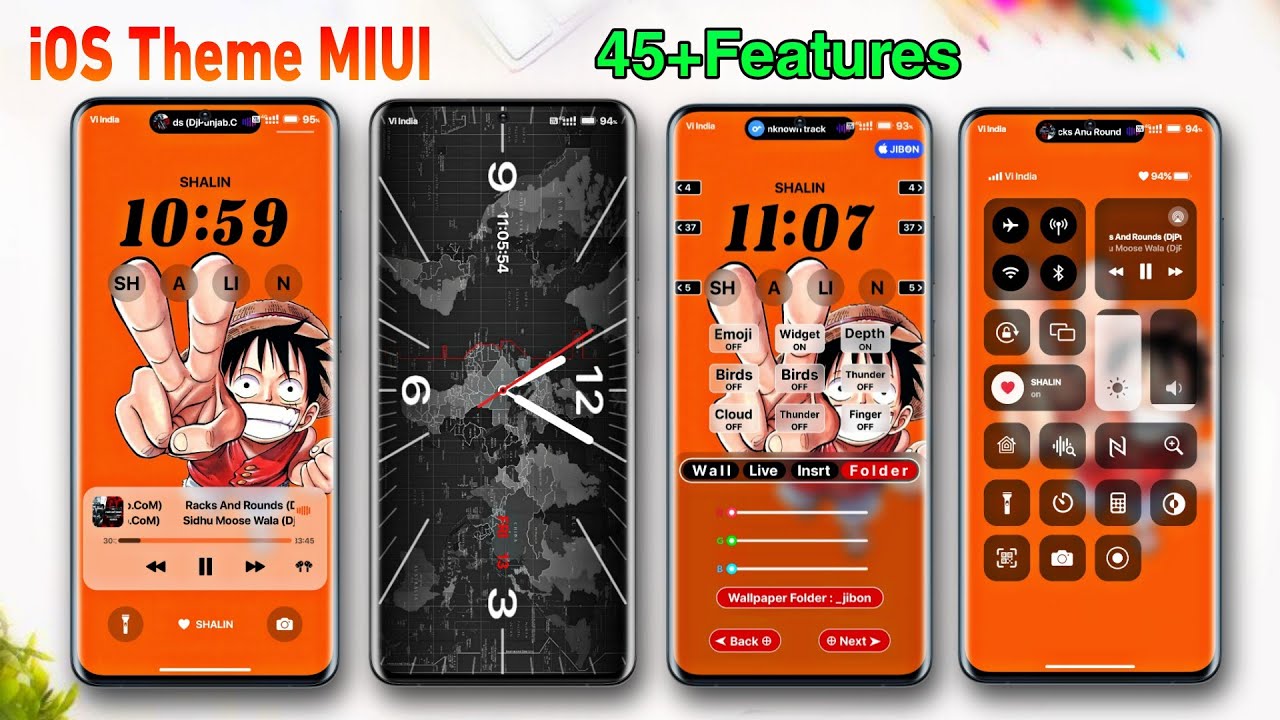 Unique iOS Theme For Miui With 45+Features🔥- You Must Have This Theme ...