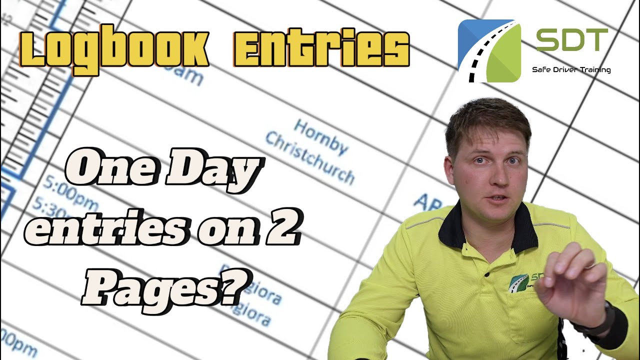 Tricky Logbook entries explained #SDT #NZ #Logbook #truck #howto - YouTube