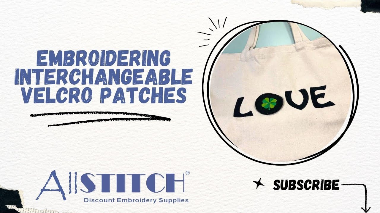 DIY: Embroidering Interchangeable Velcro Patches - YouTube