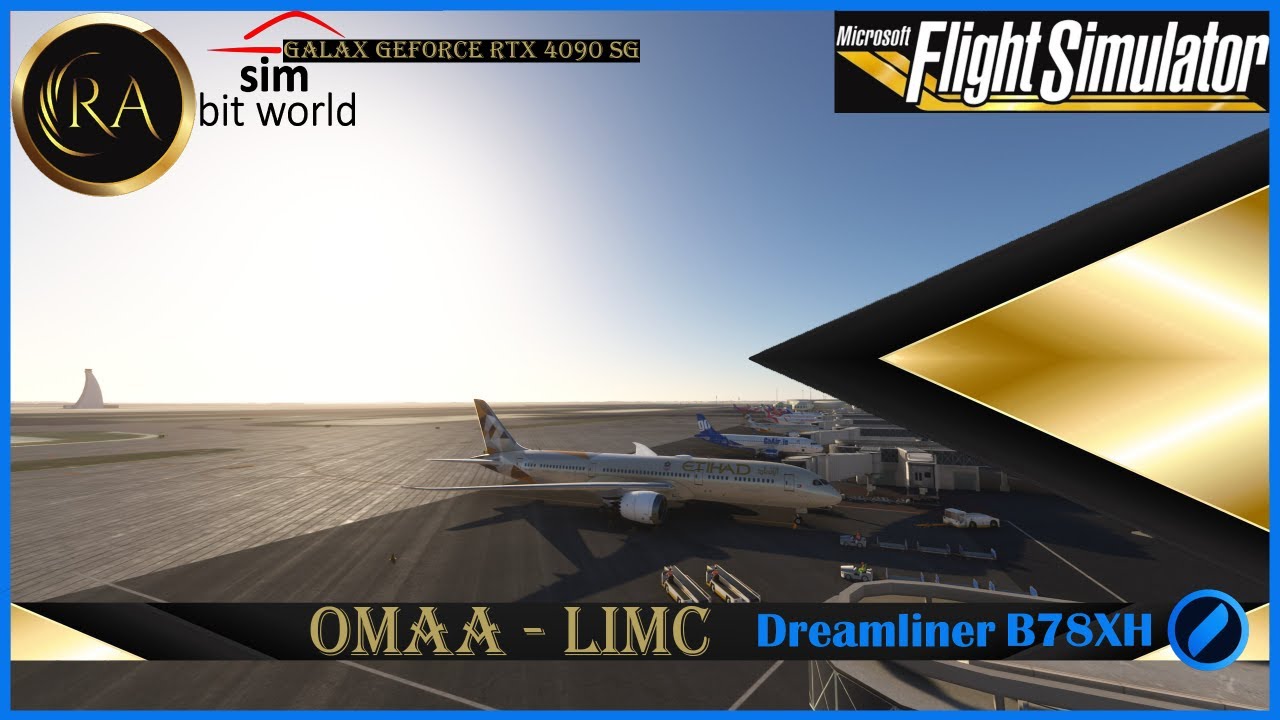 MSFS LIVE - Etihad Airways 79 - Abu Dhabi Int'l - AUH Malpensa Int'l ...