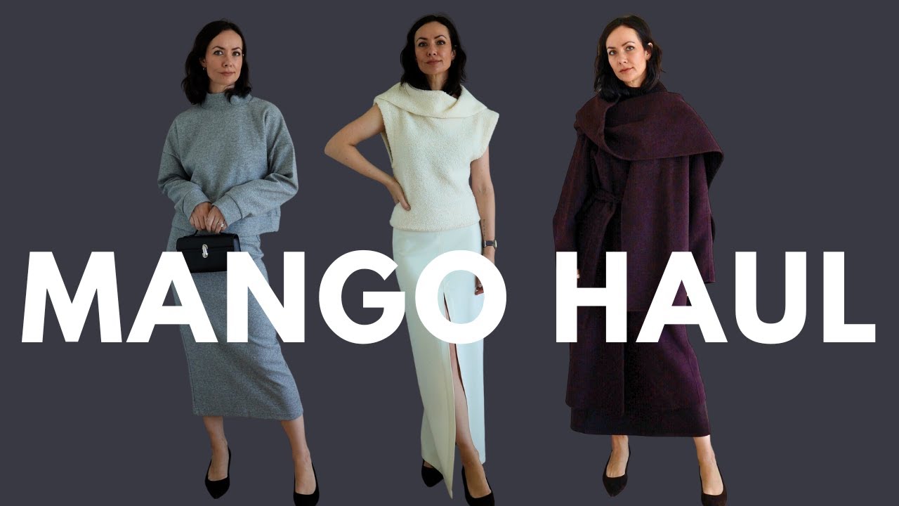 Giant Winter Mango Haul: Dresses, sweaters, coats and more... - YouTube