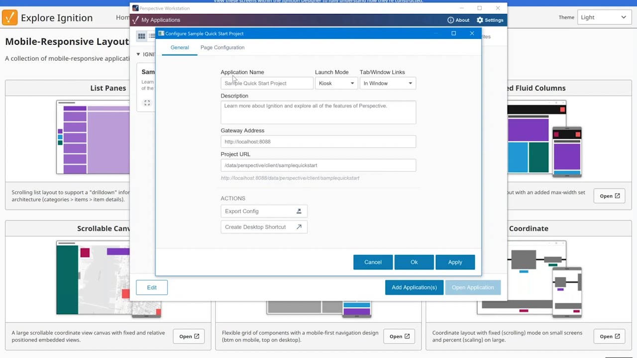 Exporting the Configuration from within Perspective Workstation - YouTube