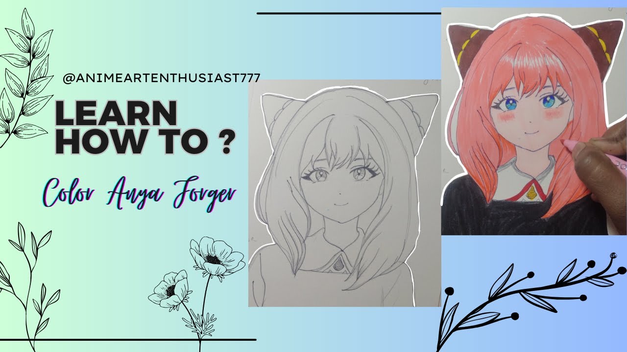 How to color Anya Forger? || Anime || Anya forger || Spy X Family - YouTube