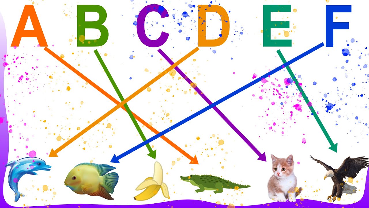 abcd matching | lkg class english Worksheets | match the letters with ...