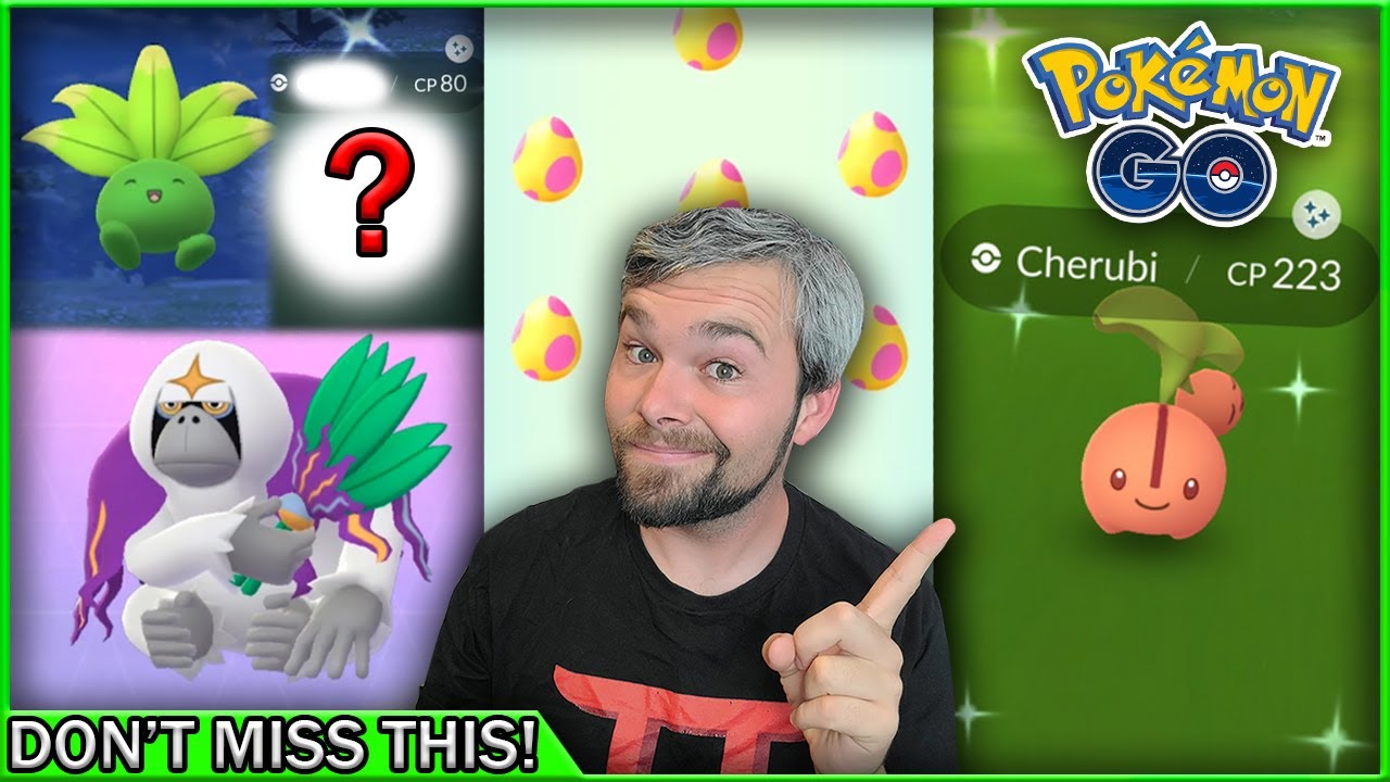 Make sure you don't MISS THIS! Shiny Cherubi Hunt! (Pokémon GO) - YouTube