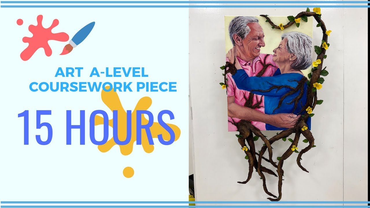 ART A-LEVEL coursework piece - 15HOURS timelapse :) - YouTube