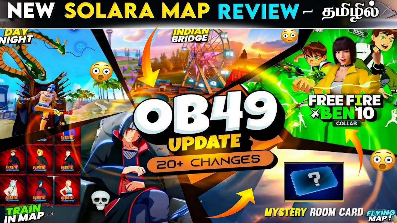 💥NEW MAP FREE FIRE 🤩 100% CONFIRM 🔥 SOLARA MAP 🌎 🇮🇳OB49 SOLARA MAP FREE ...