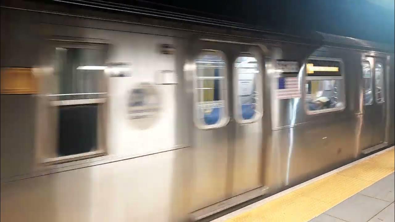 MTA NYC Subway: BMT Myrtle Av Line: Forest Hills-71 Av Bound Alstom R160A-1 (M) Train @ Forest ...