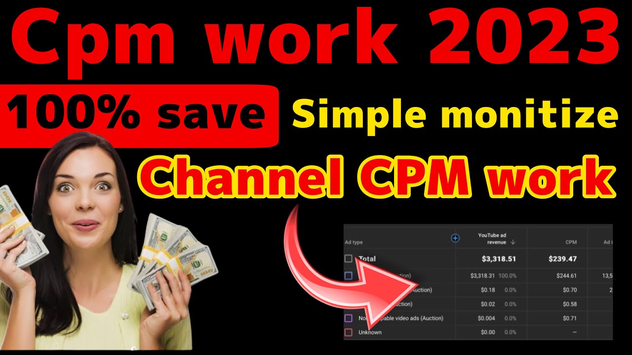 Cpm work new method 2023 | 100% save CPM trick - YouTube