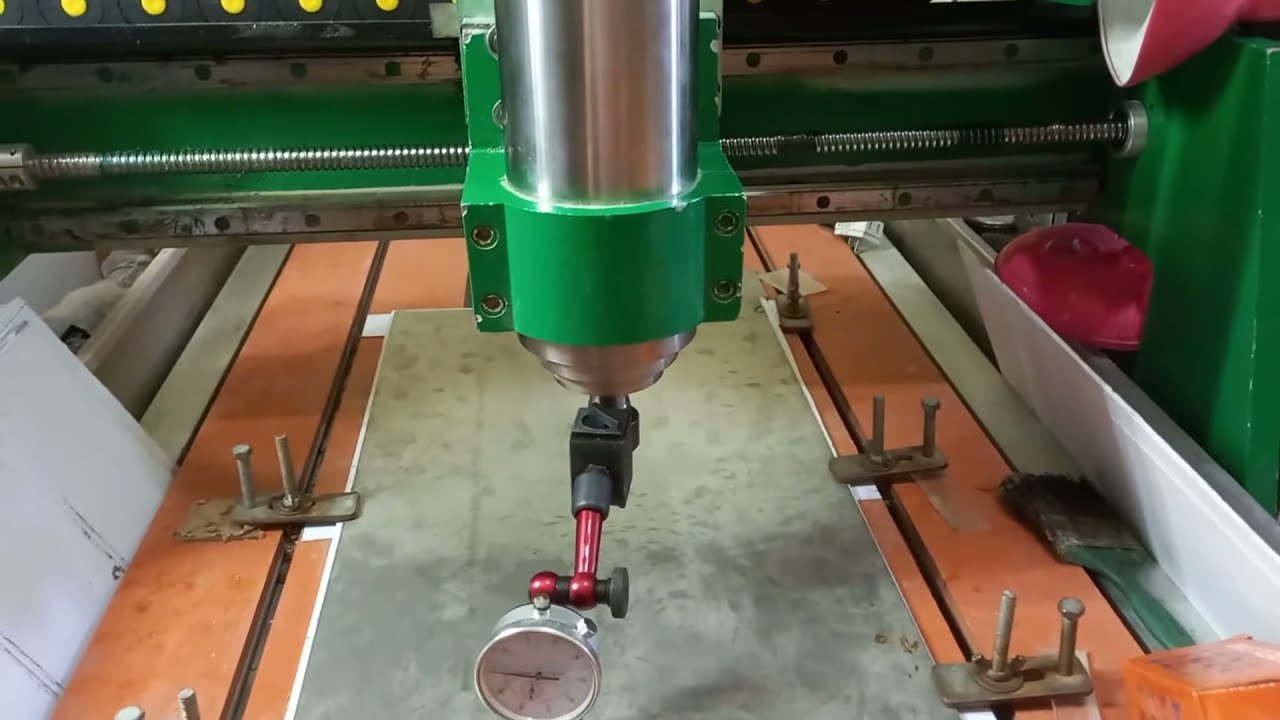 HOW TO CALIBRATE THE CNC ROUTER SPINDLE USING DIAL INDICATOR GAUGE ...