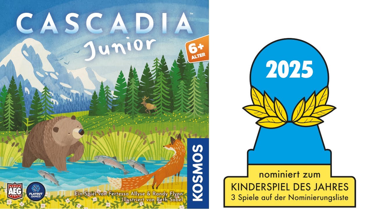 Nominiert zum Kinderspiel des Jahres: "Cascadia Junior" - YouTube