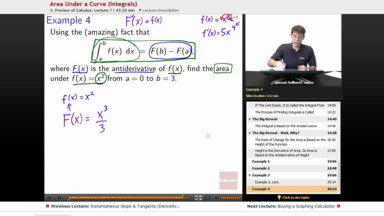 Precalculus - Area Under a Curve (Integrals) - YouTube