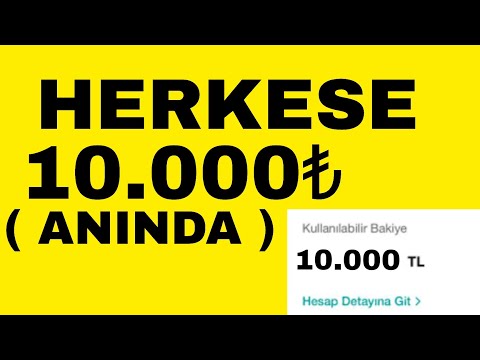 10.000 BEN ALDIM SİZDE ALIN (HERKES ALABİLİR) İNTERNETTEN PARA KAZANMA 2025