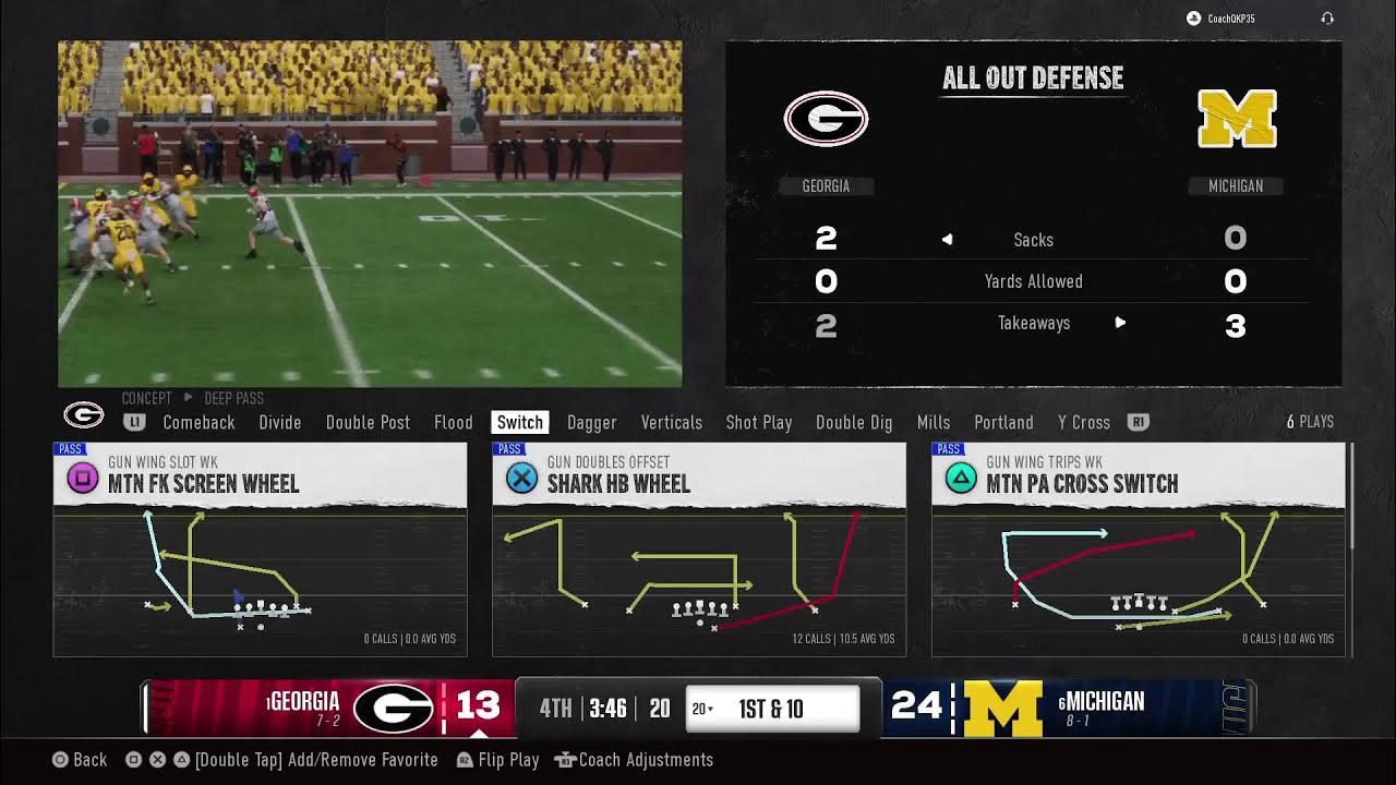 NCCA S1 WK11 Georgia/Michigan - YouTube
