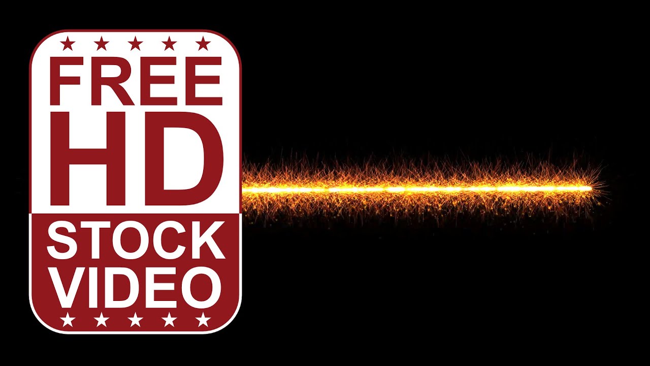 Free Stock Videos - abstract visual effects burning line on black ...