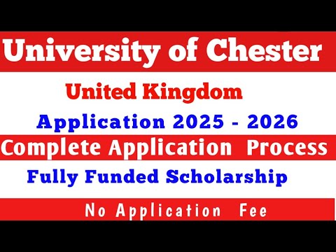 Chester University in Uk 2025|low Fees|Complete Application|Fully ...