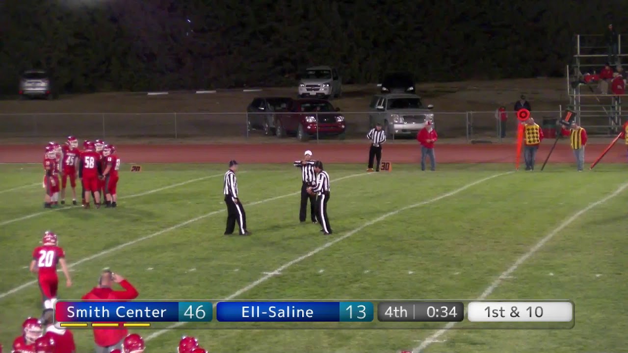 Smith Center Redmen Vs. Ell-Saline Cardinals Football - YouTube