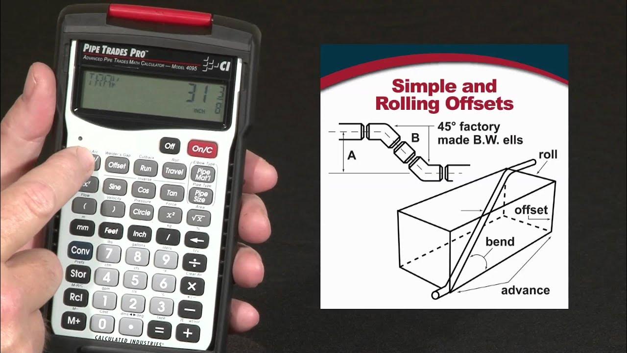 How to Calculate Simple and Rolling Offsets | Pipe Trades Pro - YouTube