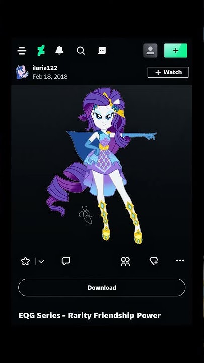 ilaria122 (DeviantArt) ~ EQG Series: Rarity Friendship Power - YouTube