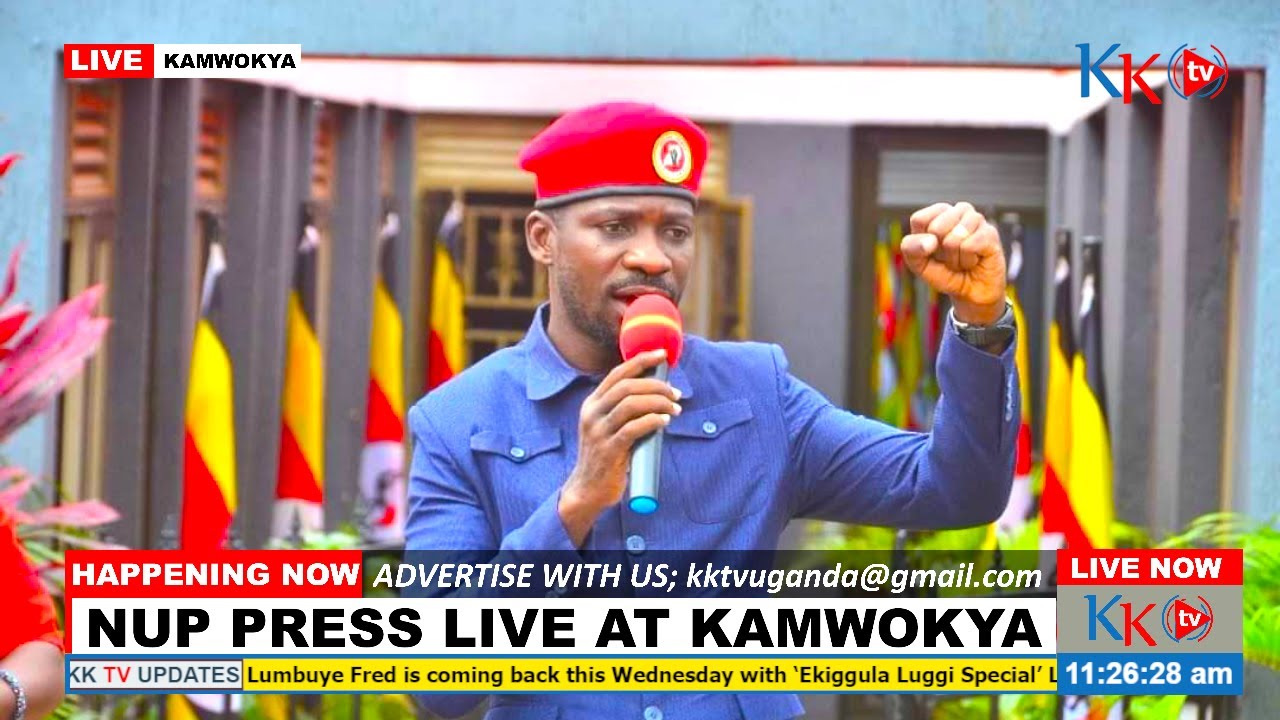 HAPPENING NOW: NUP PRESSER LIVE AT KAMWOKYA - YouTube