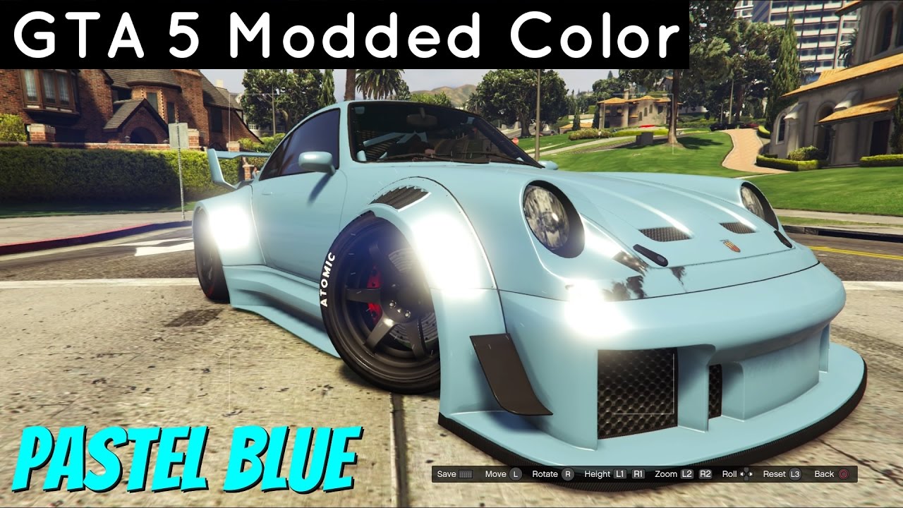 GTA 5 Online Modded Colors: Pastel Blue - YouTube