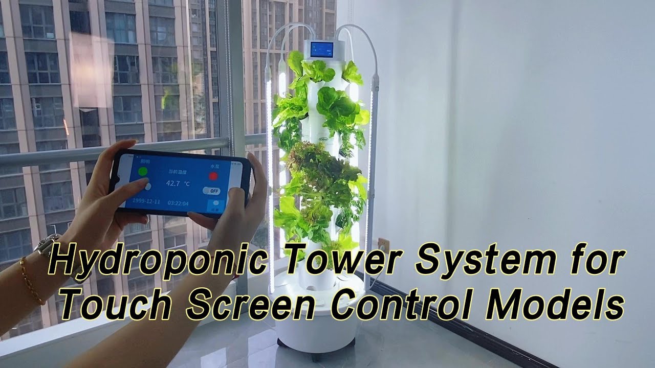 Mobile Wifi and touch screen controlled hydroponic tower system - home ...