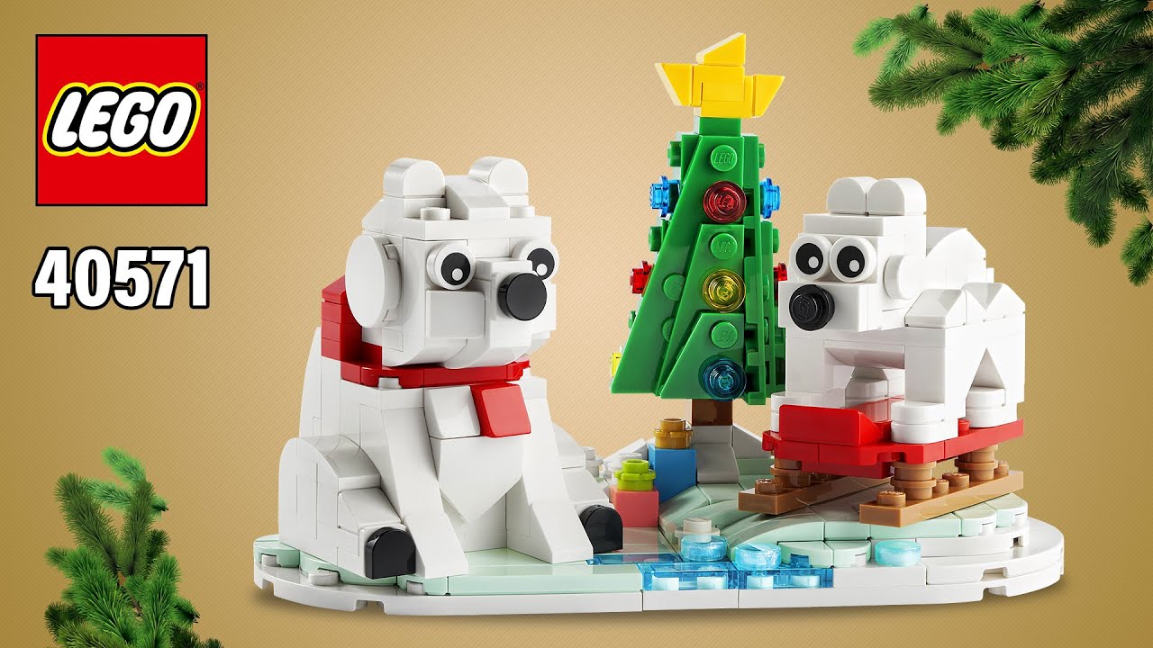 LEGO® Wintertime Polar Bears (40571)[312 pcs] Step-by-Step Building ...