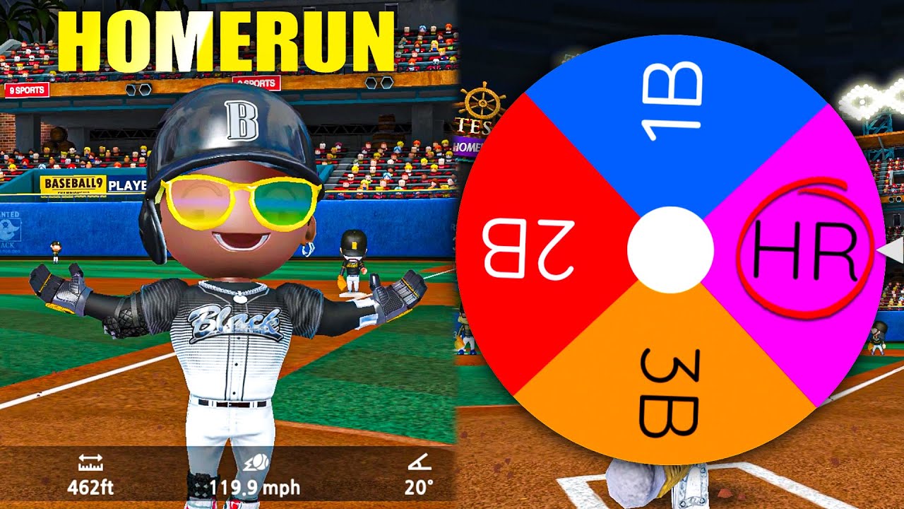 BASEBALL 9 but I Let the WHEEL Decide How I Play! - YouTube