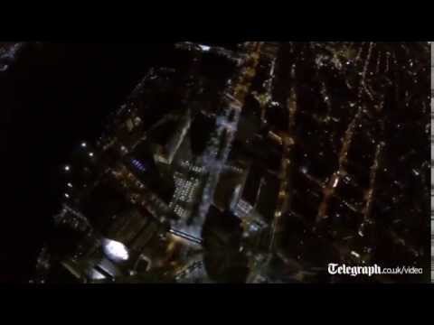 First-person view of One World Trade Center base jump - YouTube