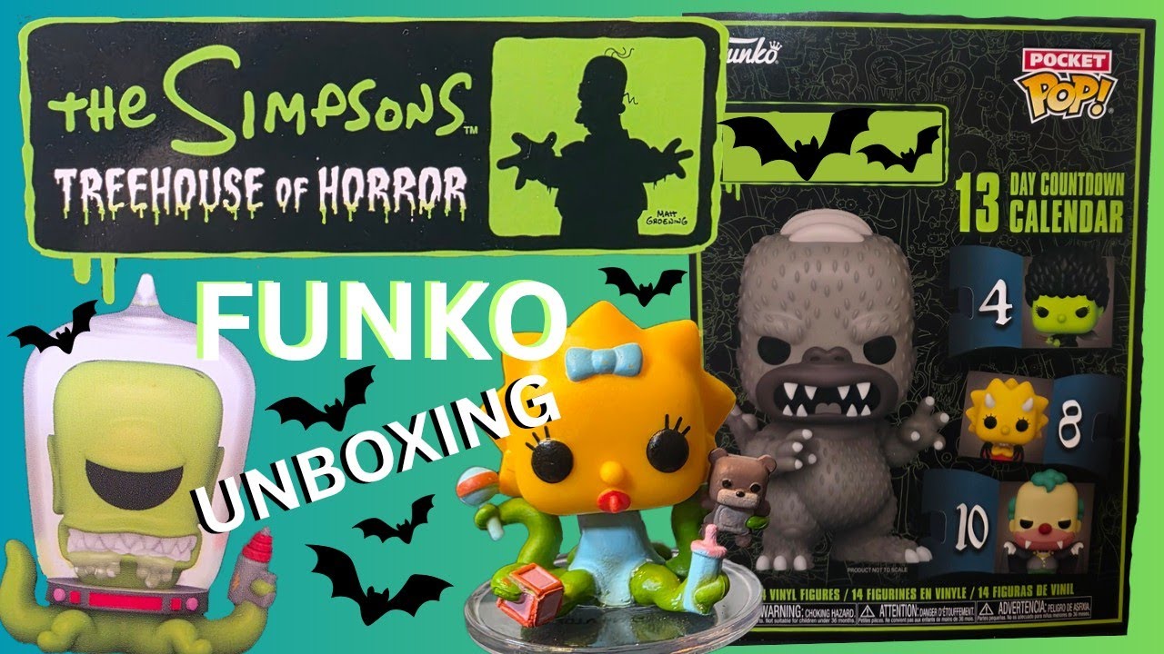 Simpsons Treehouse of Horror Funko Pocket Pop Countdown Calendar ...
