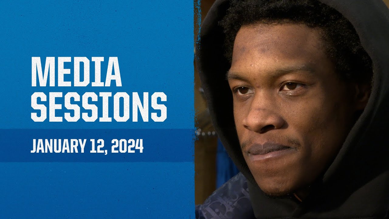 Jameson Williams meets with the media on January 12, 2024 | Detroit ...