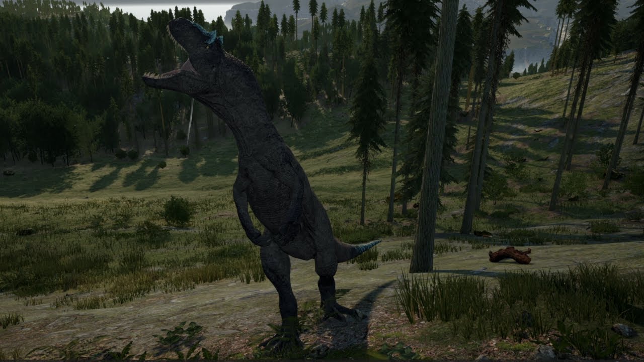 the allosaurus attacks! | the isle legacy gameplay - YouTube