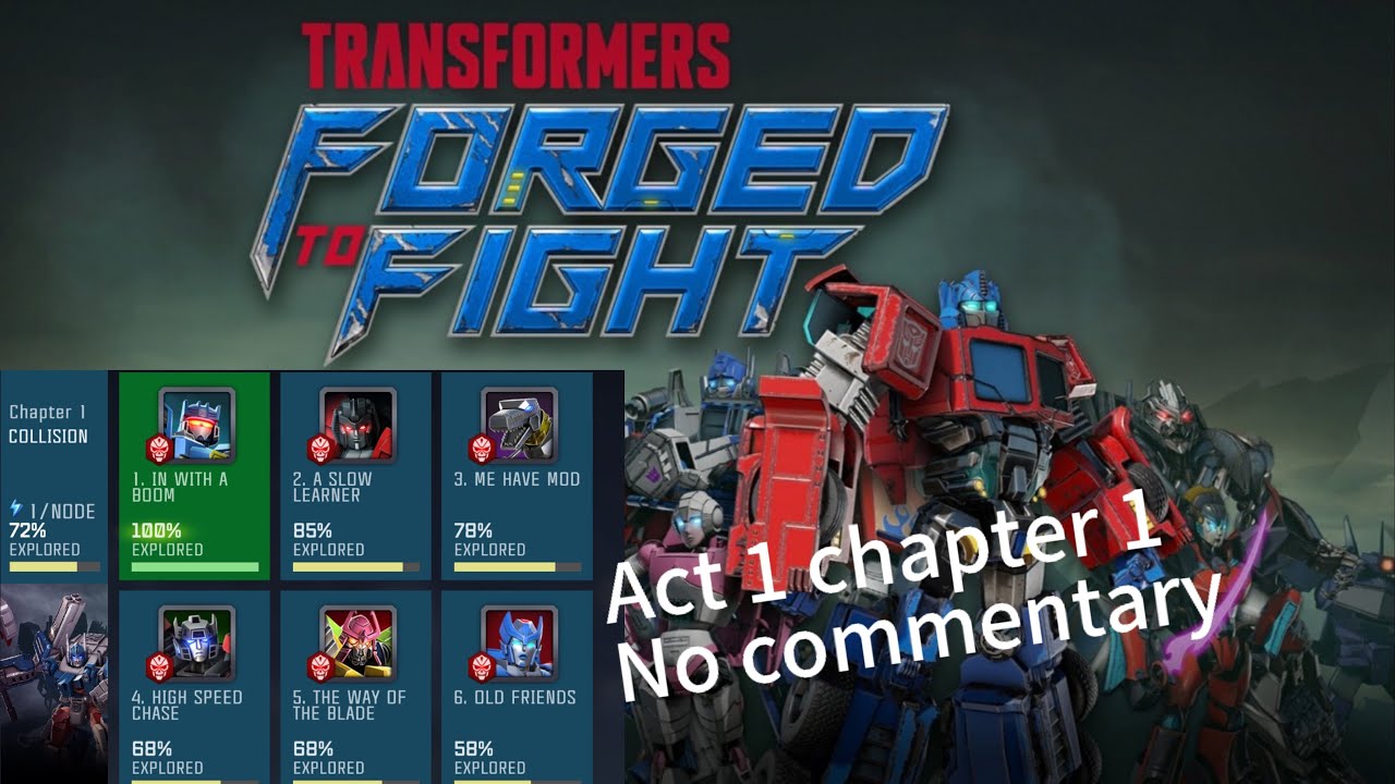 Transformers forged to fight act 1 chapter 2 no commentary minimal ...