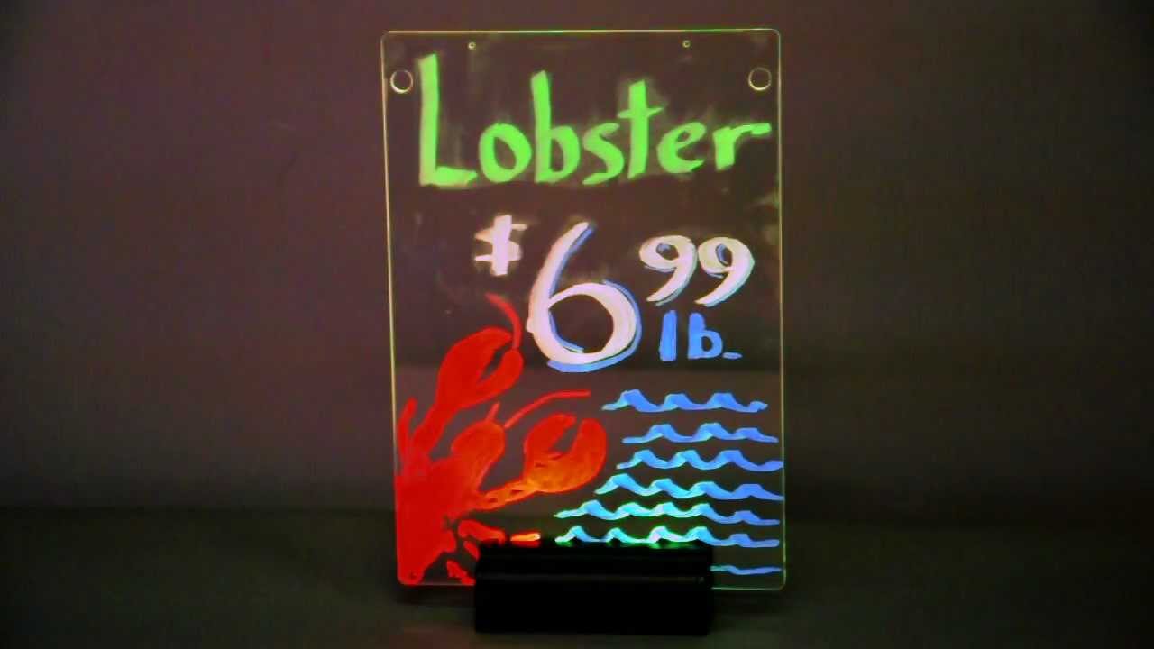 Major LED - Tabletop LED Rewritable Boards - YouTube