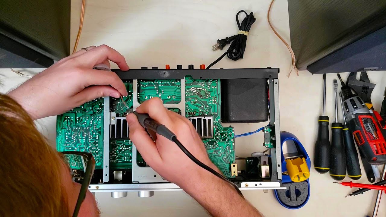Technics SU-8055: STK-0050 Supporting Circuit Troubleshooting - YouTube