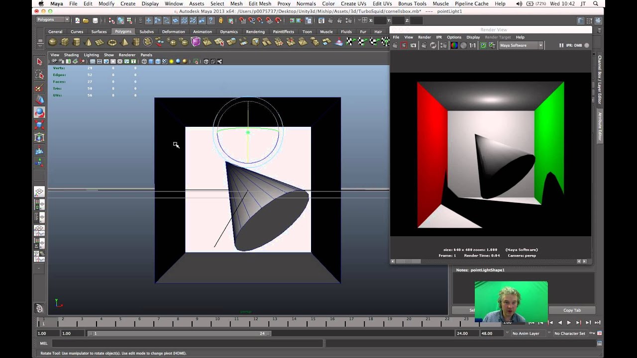 Maya -Cornell's Box - Rendering Lighting & Textures - YouTube